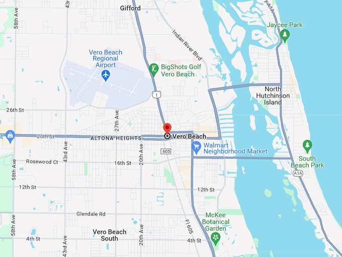 Vero Beach 10 map