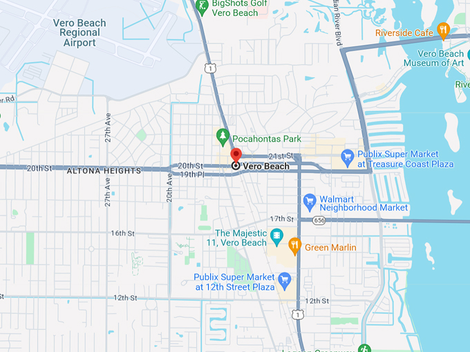 vero beach 10 map