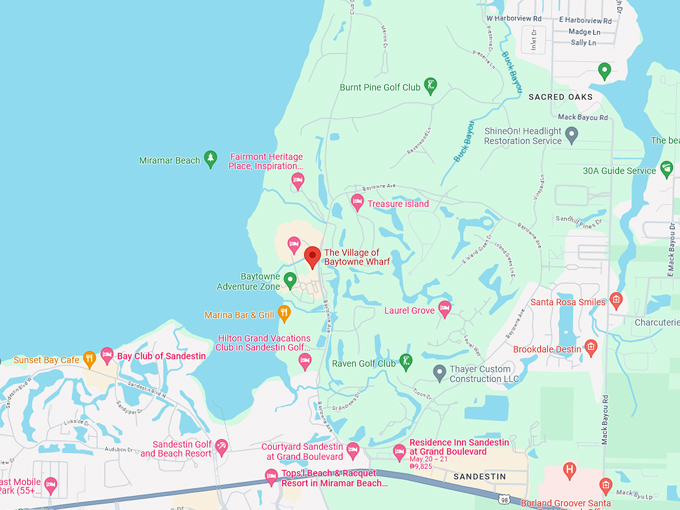 village of baytowne wharf 10 map