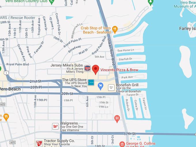 Vincent&rsquo;s Ristorante e Pizzeria 10 map.