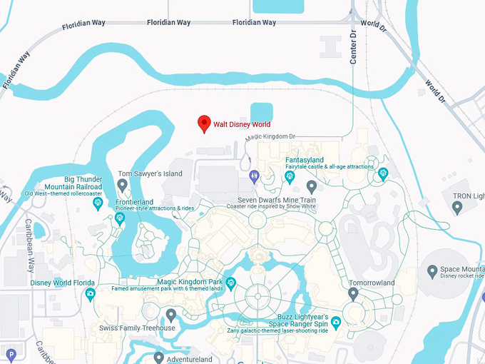 Walt Disney World Railroad 10 map