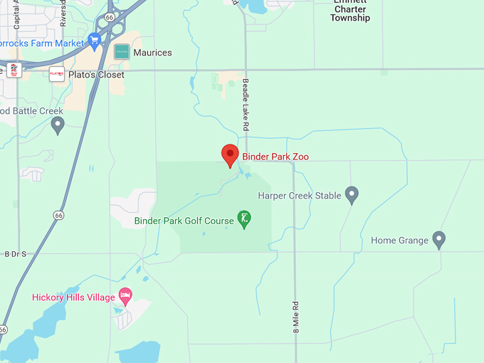 Wild Africa Exhibit at Binder Park Zoo 10 Map