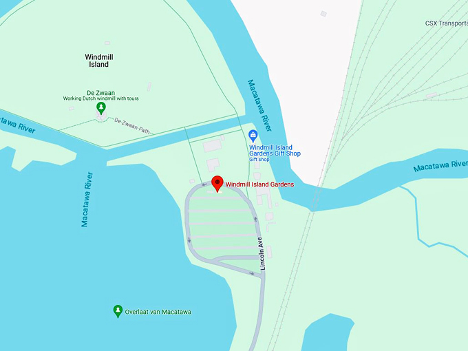 Windmill Island Gardens 10 map