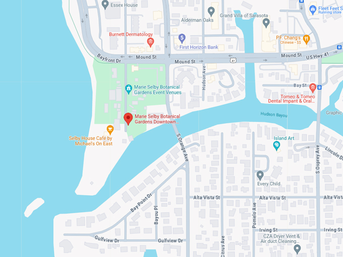 marie selby botanical gardens 10 map