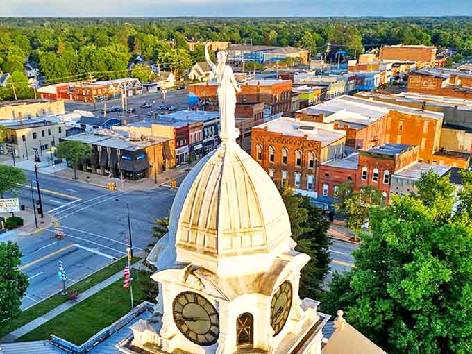 Charlotte's iconic courthouse dome rises majestically above the town, like a beacon calling visitors to discover the charm waiting below.