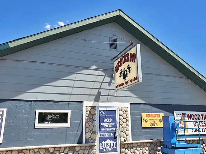 The unassuming exterior of the Woodtick Inn belies the lively atmosphere within &ndash; a true northwoods treasure hiding in plain sight. 