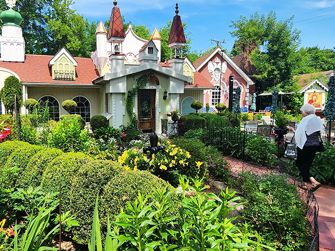 A fairytale comes to life in Michigan! The Royal Eagle's whimsical architecture and lush gardens create an instant European escape.