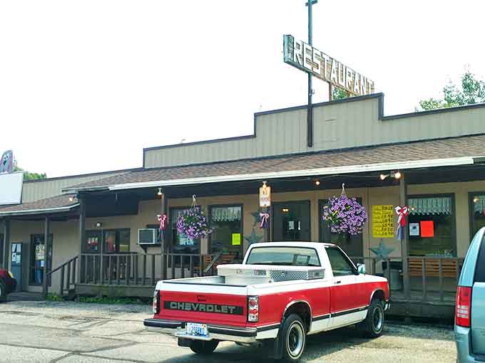 The unassuming exterior of H & D Chuckwagon belies the colossal treats waiting inside. Classic Michigan roadside charm at its finest.