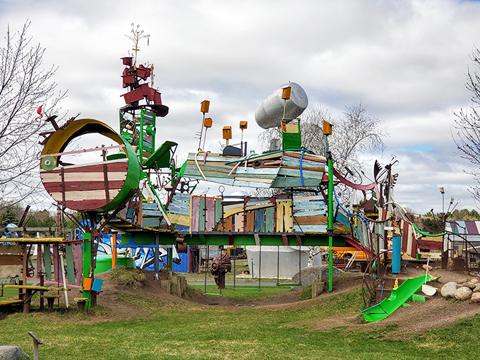 Welcome to Franconia Sculpture Park, where art breaks free from museum walls and dances across 43 acres of Minnesota countryside.