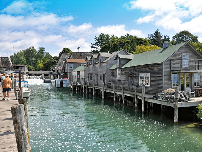 Those weathered shanties have more character in one weathered board than most modern buildings have in their entire structure, standing proud over crystal-clear waters.