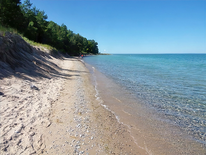 That water color isn't a filter or photo trick, it's just Michigan showing off its Caribbean credentials without the passport requirements.