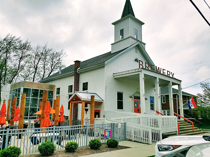 Heaven on earth? This 1860s church-turned-brewery in New Buffalo keeps its historic charm while promising liquid salvation inside.