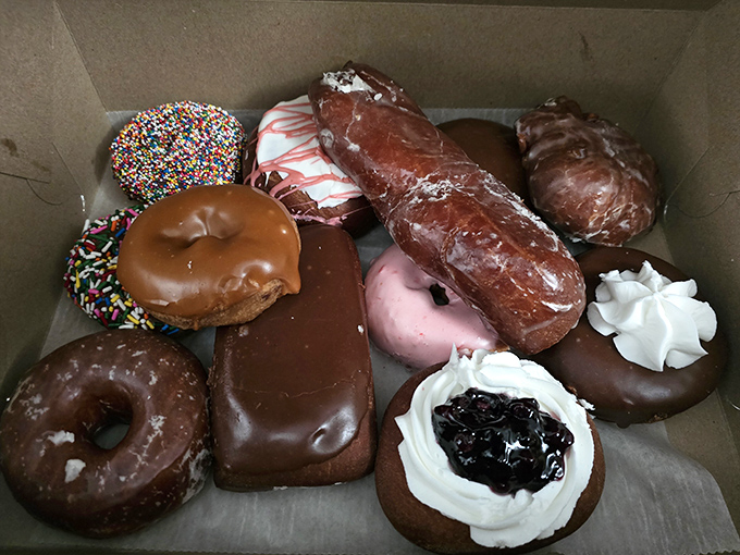 The ultimate box of joy &ndash; a carefully curated collection of rings, long johns, and filled delights that makes Monday mornings bearable and Sundays divine.