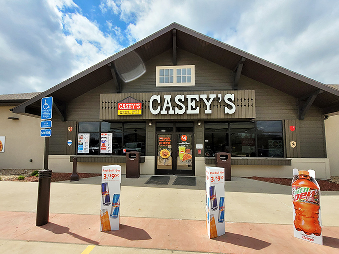 Casey's Even chain convenience stores get the Swiss treatment in New Glarus, with alpine-inspired architecture that elevates your gas station coffee experience.