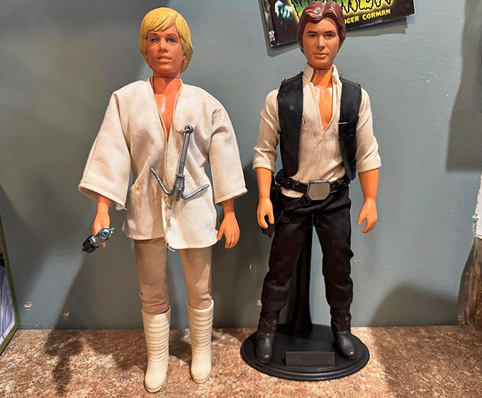 Luke and Han stand frozen in time, still ready for adventure decades after their first mission &ndash; some heroes never really retire.