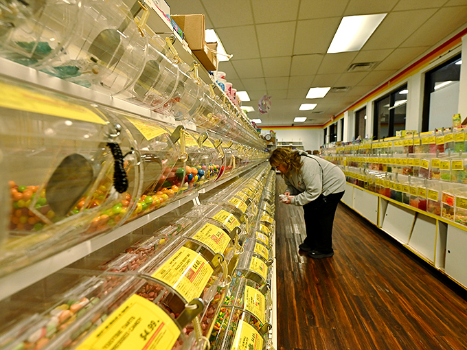 Shoppers carefully selecting their perfect mix &ndash; the modern-day equivalent of gold prospectors, but with much tastier rewards.