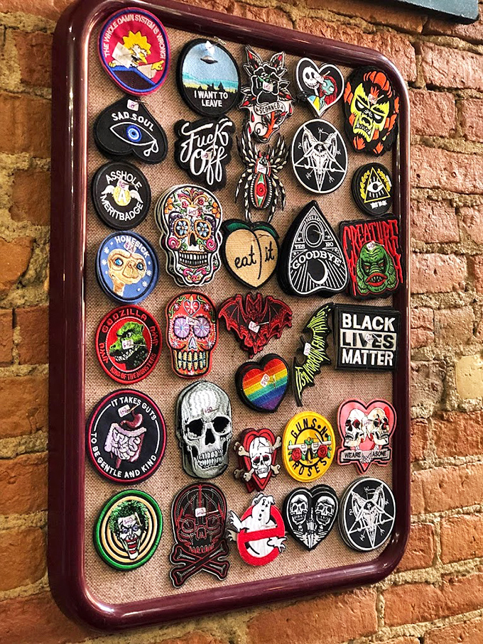 This collection of patches tells stories of personal identity, from political statements to horror fandom, ready to customize your favorite jacket.