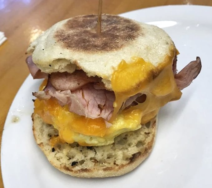 Ham and Cheddar English Muffin: The breakfast sandwich that's saved countless Lake Michigan vacationers from a morning of hangry sightseeing.