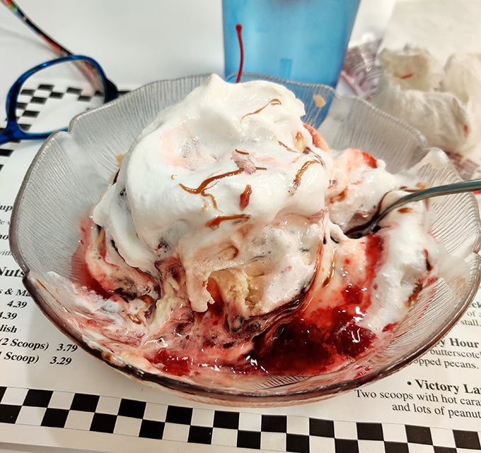 Ice cream sundaes built with the precision of a master architect &ndash; sweet foundations topped with rivers of sauce and mountains of whipped cream.