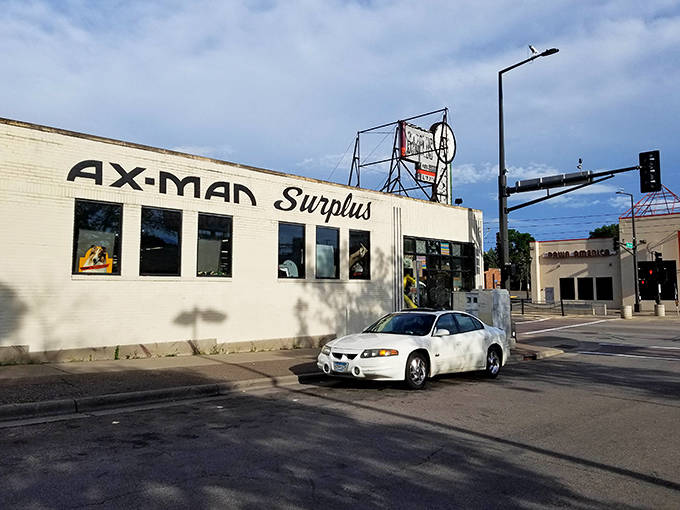 Even from the outside, Ax-Man promises adventure &ndash; the white brick building housing treasures that big box stores couldn't even imagine stocking.