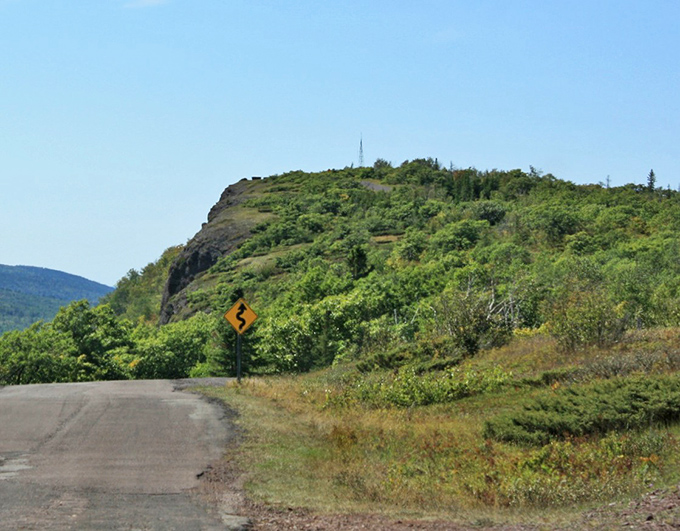 Brockway's summit stands proud against the sky, a geological masterpiece sculpted by ancient forces and preserved for modern wanderers.