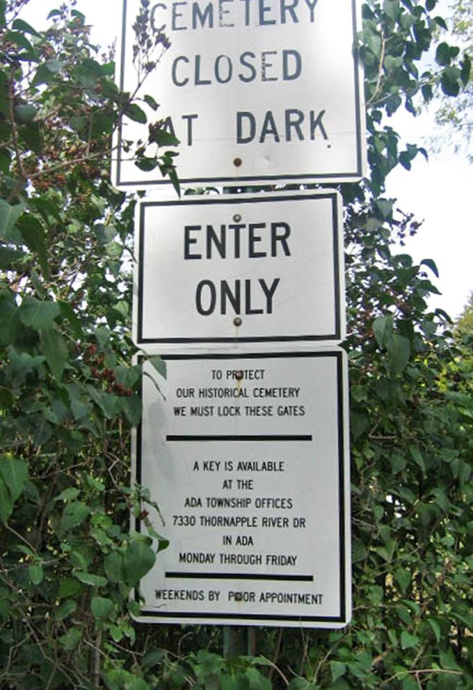 "Cemetery Closed at Dark"&mdash;perhaps the most sensible rule for a place where, according to legend, not everything stays buried.