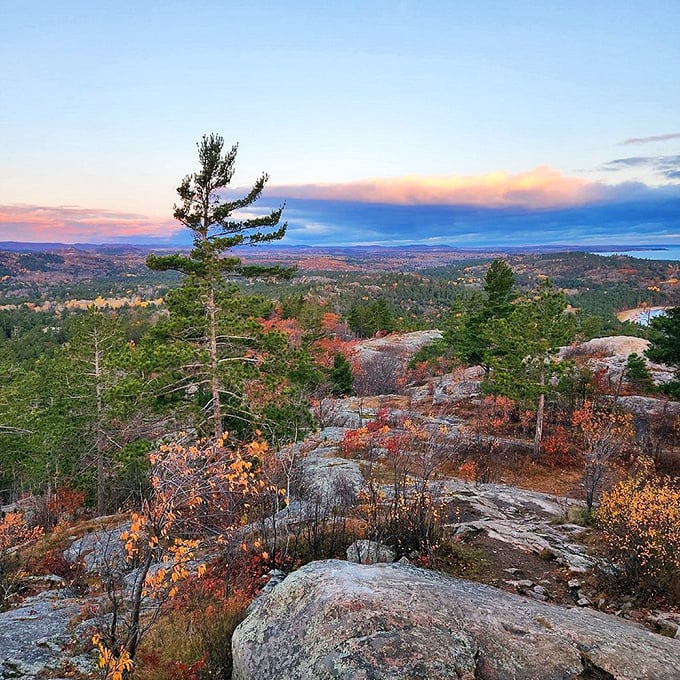 Fall foliage creates a patchwork quilt of colors that would make even the most talented painter throw down their brush in defeat.