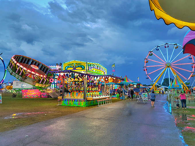 Saginaw County Fairgrounds lights up with carnival magic, reminding us that simple pleasures never go out of style.