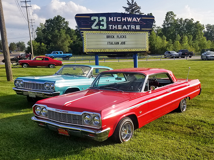 Classic cars and classic cinema &ndash; a match made in nostalgic heaven at the US 23 Drive-In, where vintage wheels meet timeless entertainment.