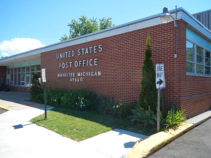 Even Manistee's post office carries architectural significance, its mid-century design representing a different chapter in the town's evolution.