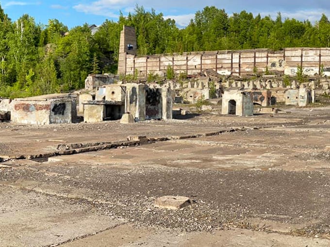 The sprawling industrial complex now serves as an unintentional monument to American ingenuity and the temporary nature of human endeavors.