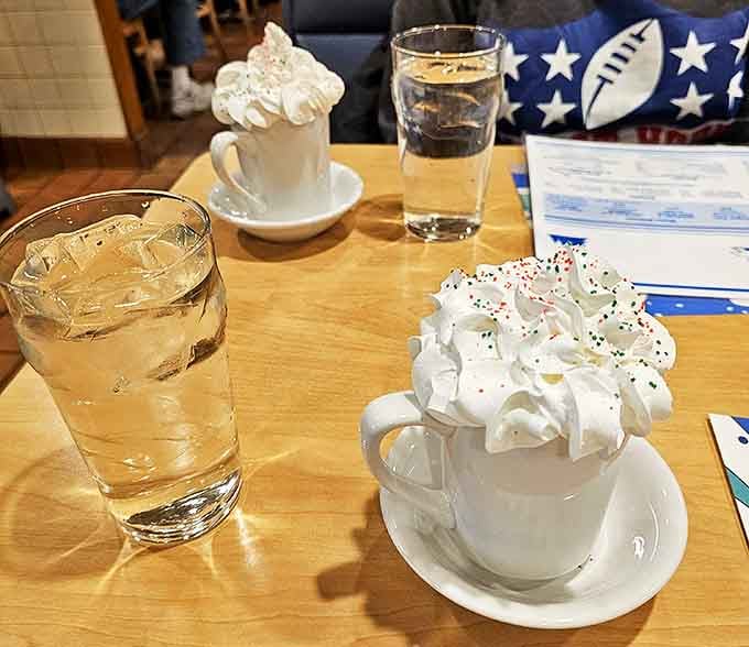 A tall glass of fresh lemonade with a generous wedge &ndash; the perfect companion to cut through the richness of a pasty lunch.