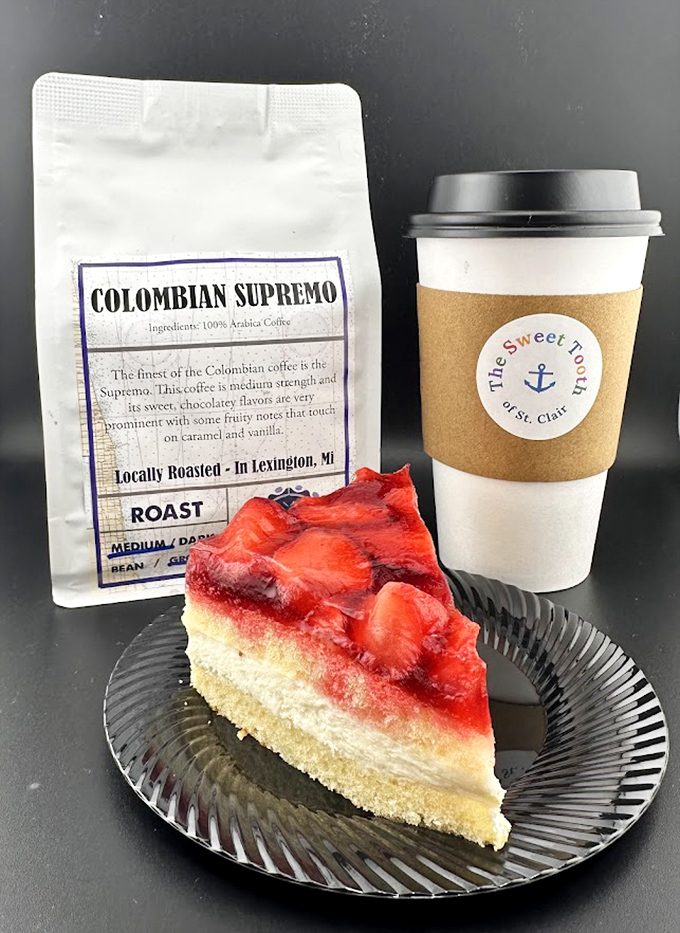 This strawberry masterpiece isn't just cake and coffee &ndash; it's what breakfast would look like if joy was the main ingredient.