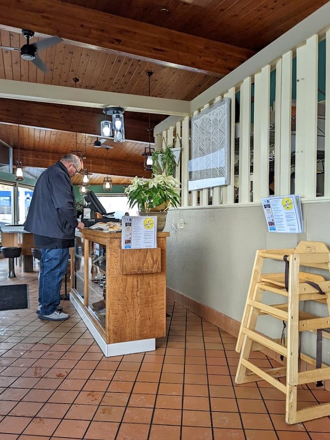 Counter seating lets you watch the breakfast magic happen while chatting with staff who clearly love their jobs.