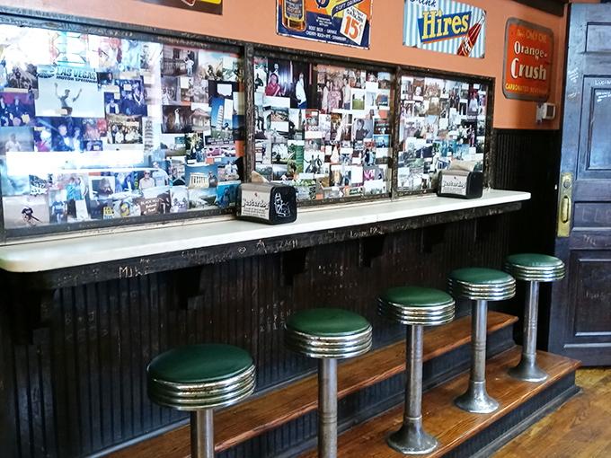These counter seats have supported generations of Grand Rapids residents, all united in their quest for the perfect chili dog experience.