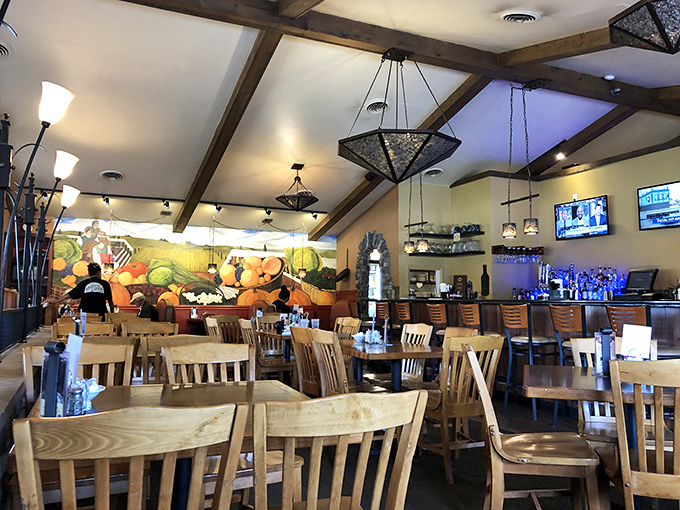 Warm wooden tones and thoughtful lighting create the perfect backdrop for memorable meals and conversations that linger.