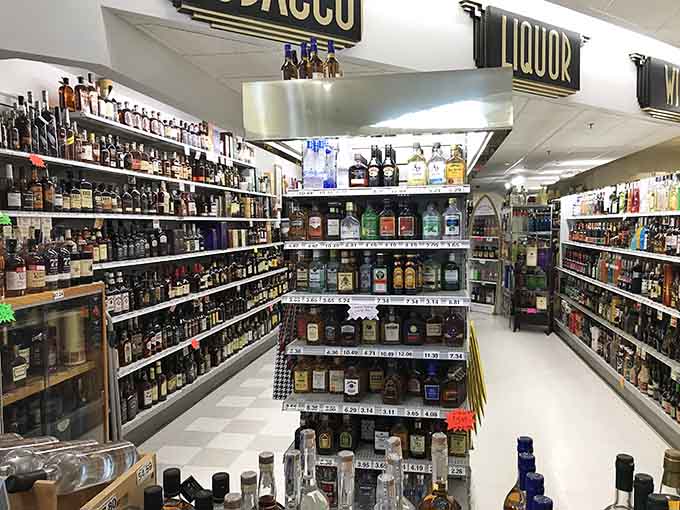 A liquor selection this extensive means you're covered whether you're hosting a party or just surviving a Tuesday, no judgment either way.