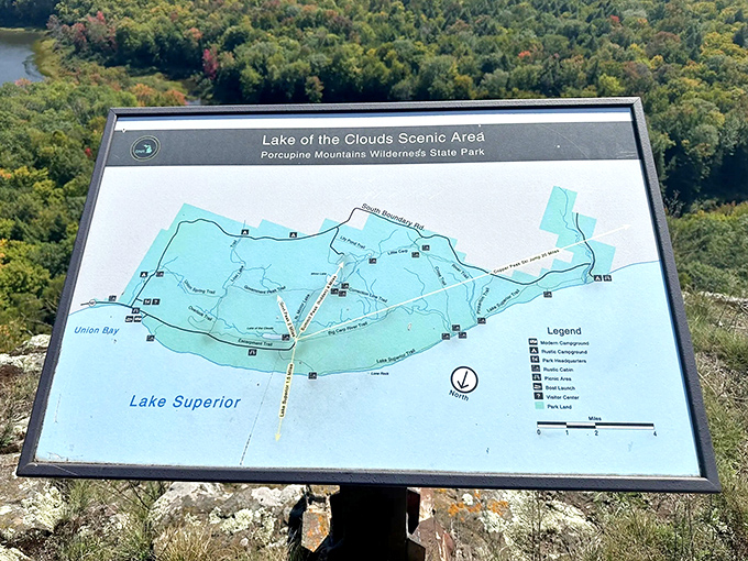 Maps and information boards serve as the wilderness equivalent of a museum guide, turning a beautiful walk into an educational adventure.