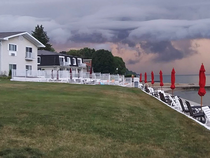 Lakeside accommodations offer front-row seats to nature's most dramatic shows, from summer sunsets to autumn storm clouds rolling in.