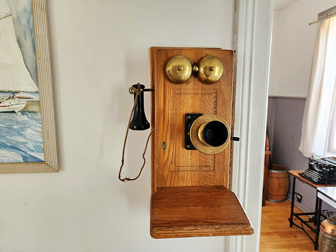 Before smartphones ruled communication, this antique wall telephone connected lighthouse keepers to the mainland &ndash; emergencies only, no scrolling TikTok!