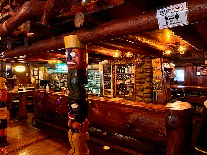 A disco ball meets antlers in this eclectic dining space where Polish traditions and Northwoods whimsy create unforgettable atmosphere.