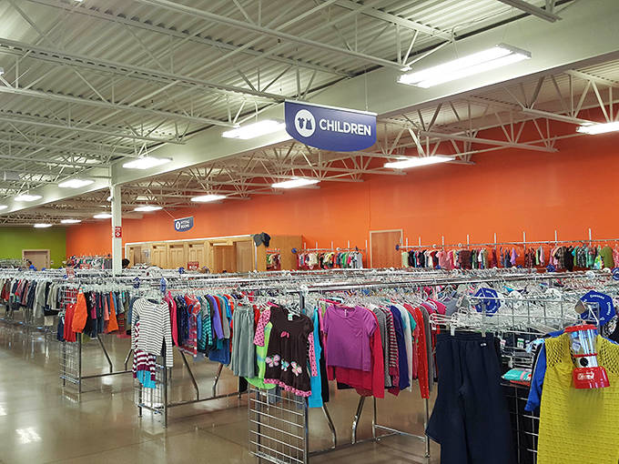 Tiny fashionistas-in-training can find their next favorite outfit in the children's section, where practical parents appreciate both the selection and the prices.