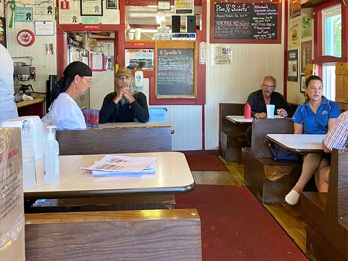 Diners: Where strangers become neighbors and neighbors become friends &ndash; the dining room buzzes with the comfortable energy of people united by good food.