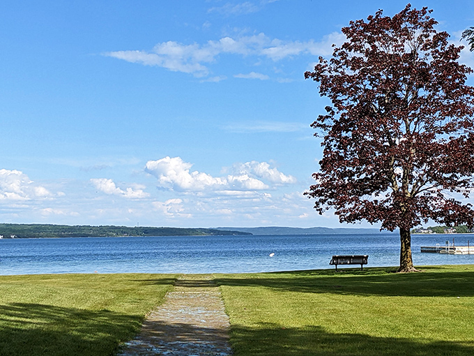 Ferry Beach Park's tranquil shoreline and crystal waters create the perfect setting for contemplative moments between family adventures.