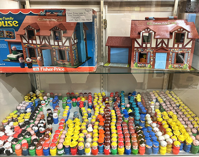 Remember when toys came with imagination instead of batteries? These Fisher-Price playsets and Little People figures certainly do.