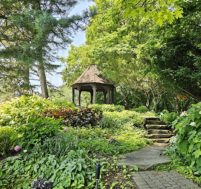 This gazebo isn't just a garden structure &ndash; it's an architectural exclamation point in a landscape designed to make Mother Nature jealous.