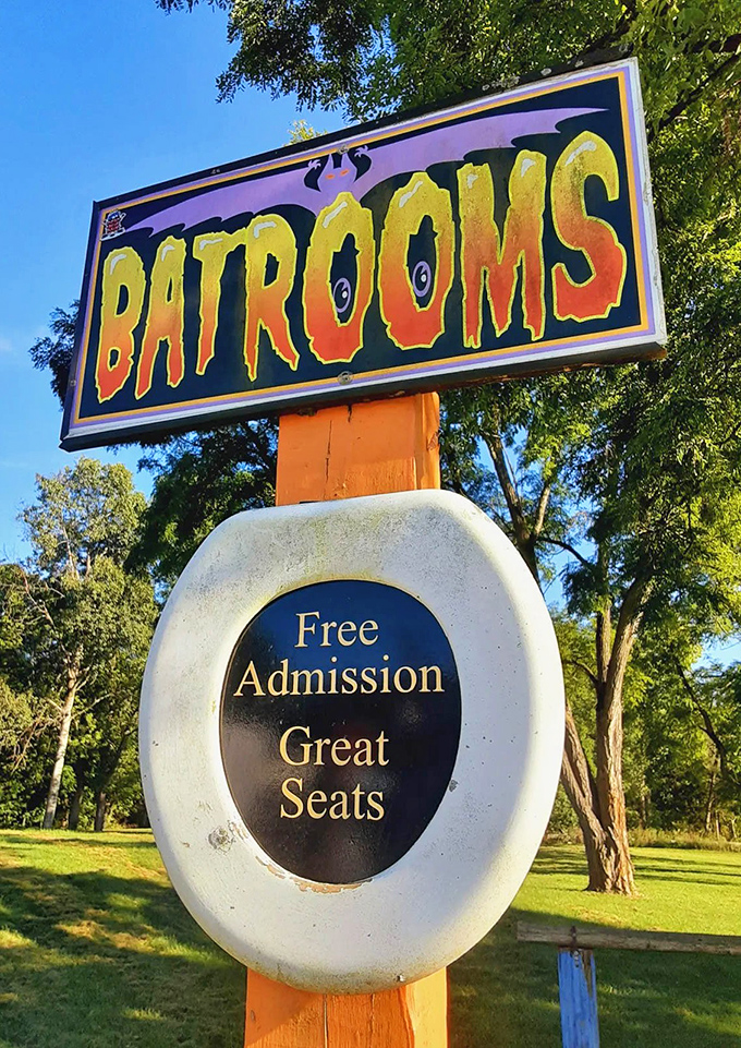 A humorous historical marker explains how George Reeves named this town Hell, causing locals to laugh their butts off ever since.