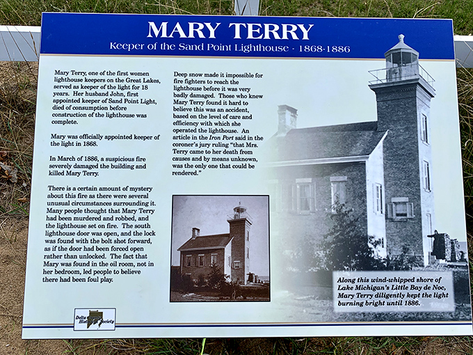 Mary Terry's story reads like a Netflix thriller waiting to happen &ndash; pioneering female lighthouse keeper meets mysterious end in suspicious fire.