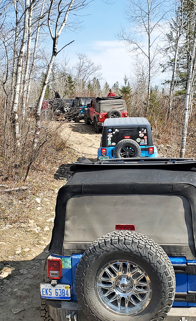 Jeep Convoy: Off-road enthusiasts find paradise on Drummond's legendary trails – where "getting there" isn't just half the fun, it's the entire point.