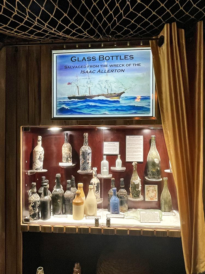 These bottles survived centuries underwater only to end up in better condition than my kitchen glassware.